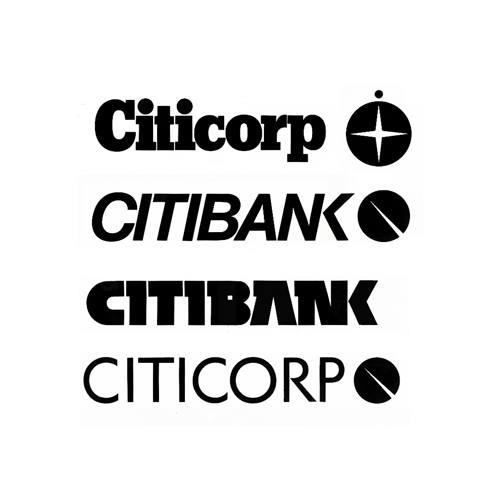 Citibank Logo, 1975 - by Richard Baird - Logo Histories