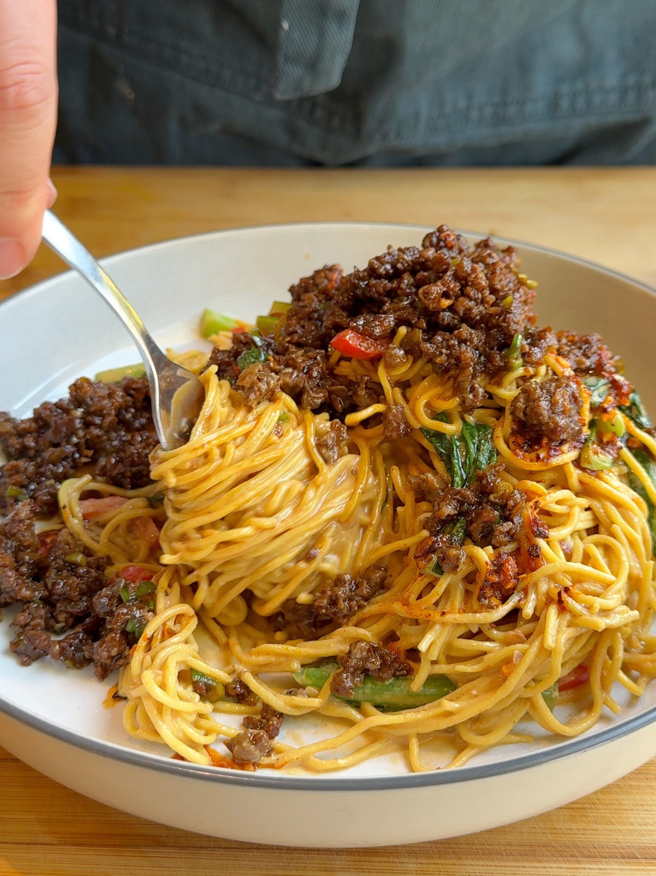 Sticky beef with sesame noodles - Chef Anna Frazer