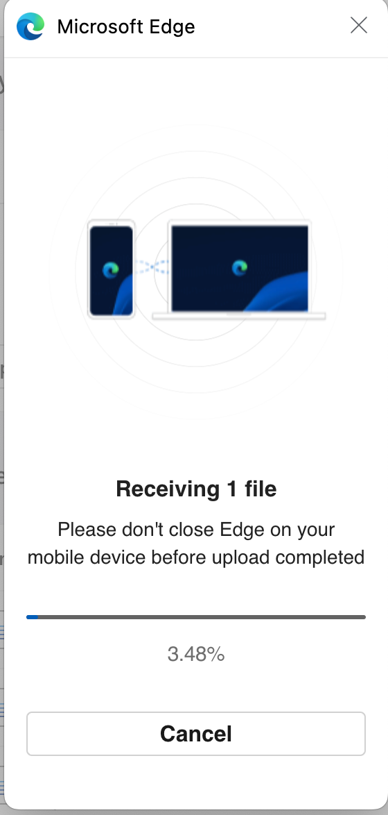 Using Edge Mobile Upload to Move Files from Your Phone to Websites