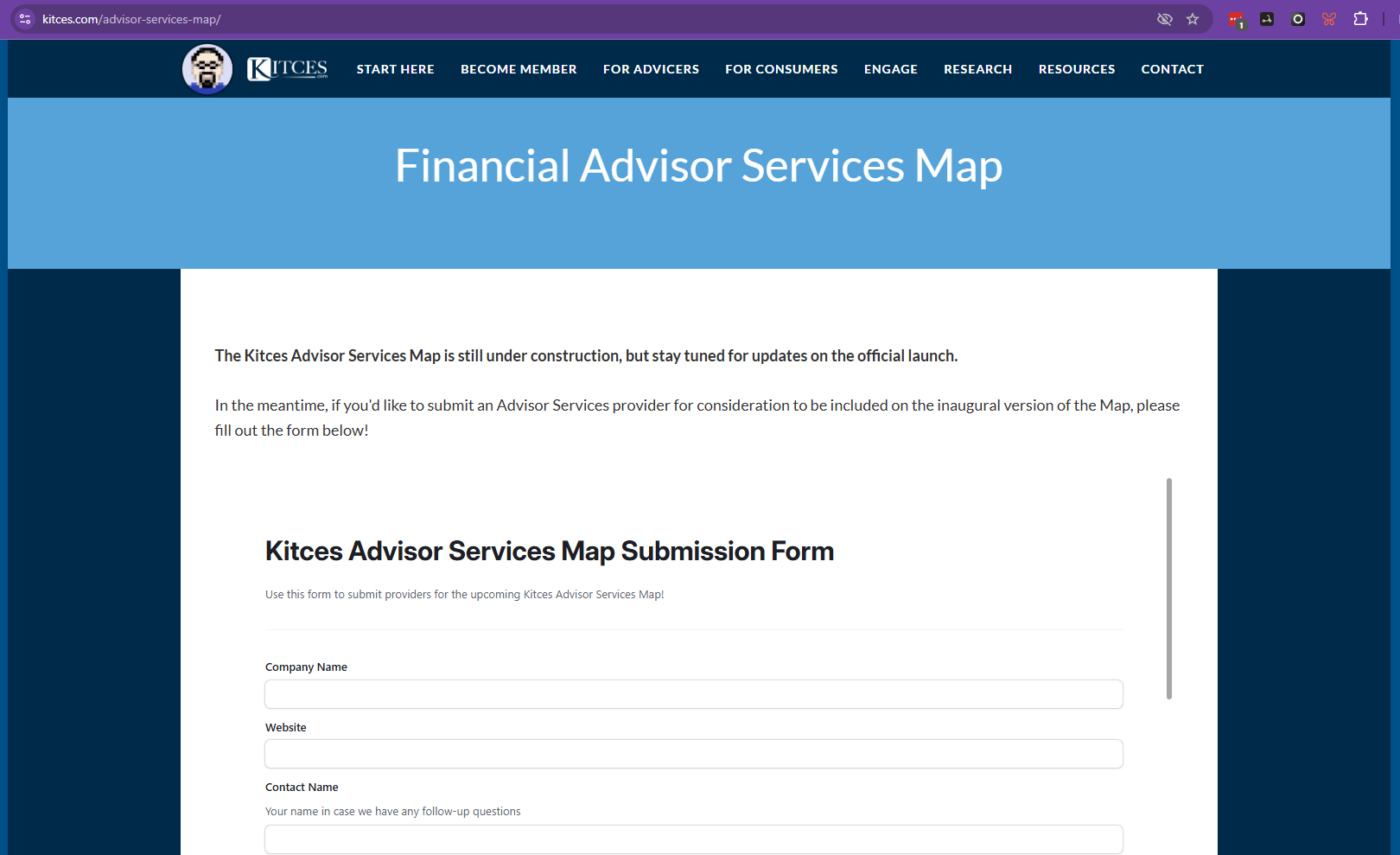 Announcing Kitces Advisor "Services" Map - by Joe Moss 🚀🔥