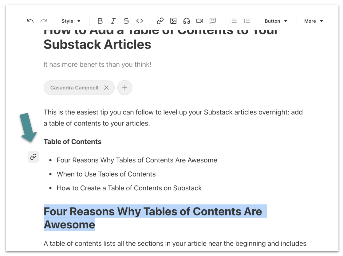 How to Add a Table of Contents to Your Substack Articles (And Why You ...