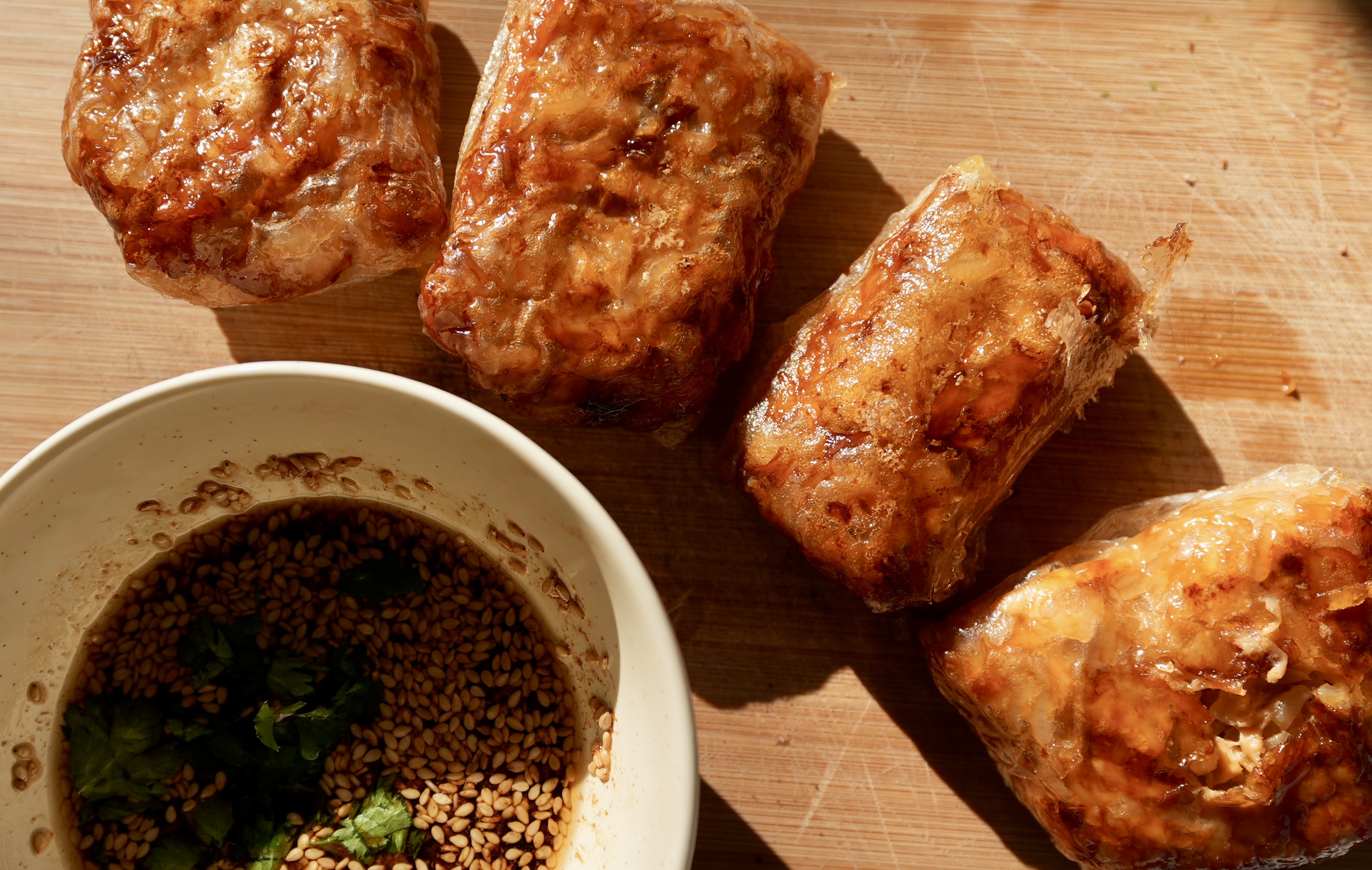 Crispy Salmon Spring Roll Pockets!! - by Amanda Kaey