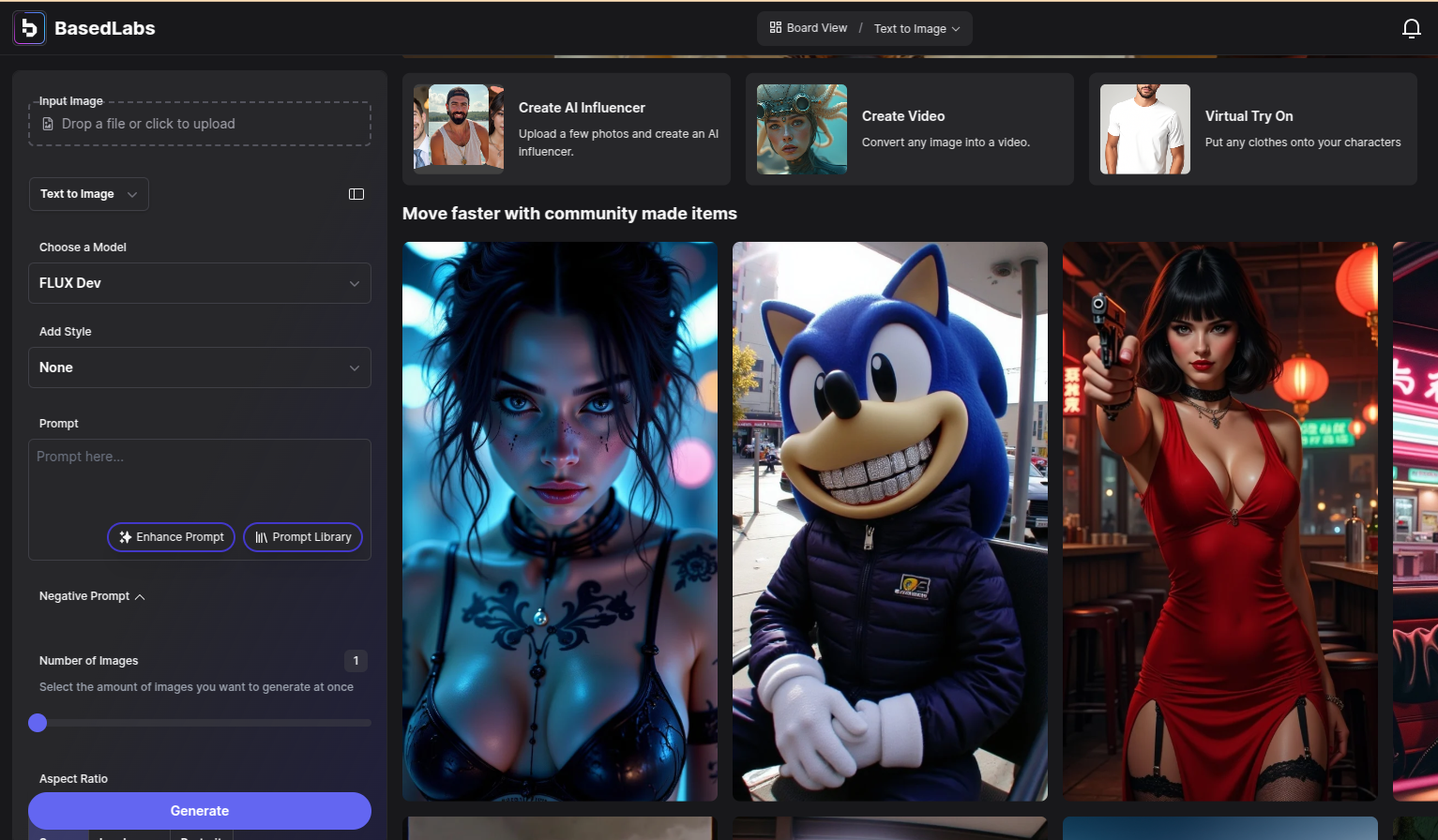 Tutorial: Getting Started with BasedLabs AI image genrator