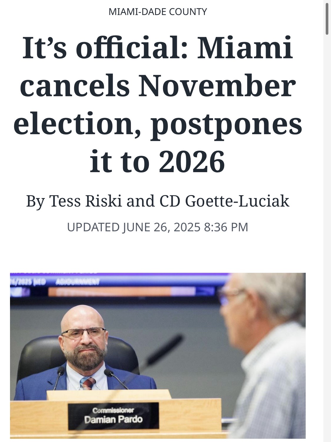 LetsGetIntoIt2025 on Substack: "The constituents of Miami - the citizens - were not given a say ...