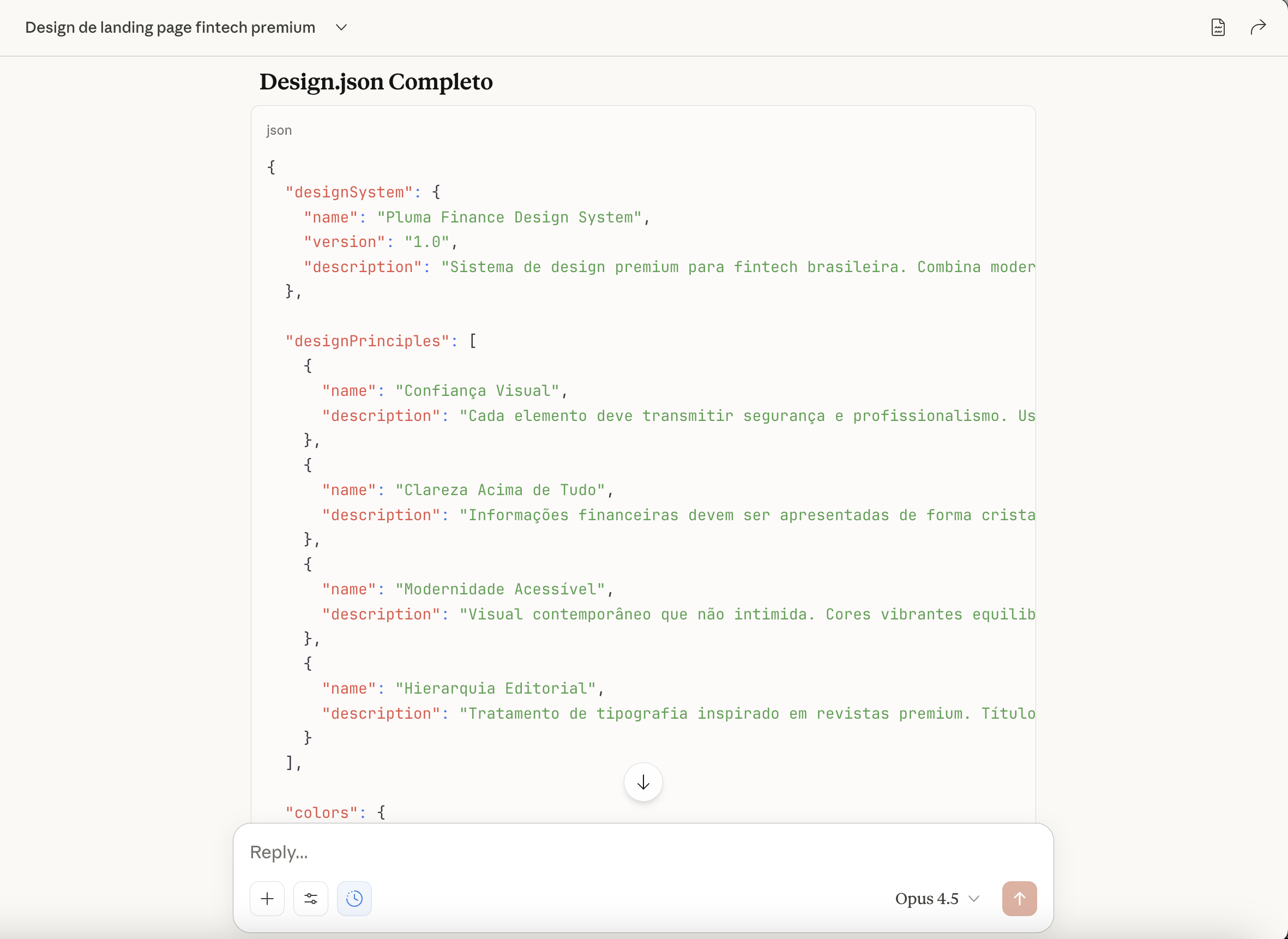 Os prompts que eu uso para fazer designs IRRESISTÍVEIS com IA (design.json)