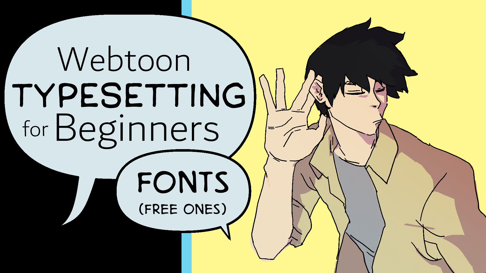 Webtoon Typesetting for Beginners: Setting Your Fonts (Free Fonts)