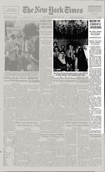 June 9, 1974: MILESTONE’ PACT IS SIGNED BY U.S. AND SAUDI ARABIA