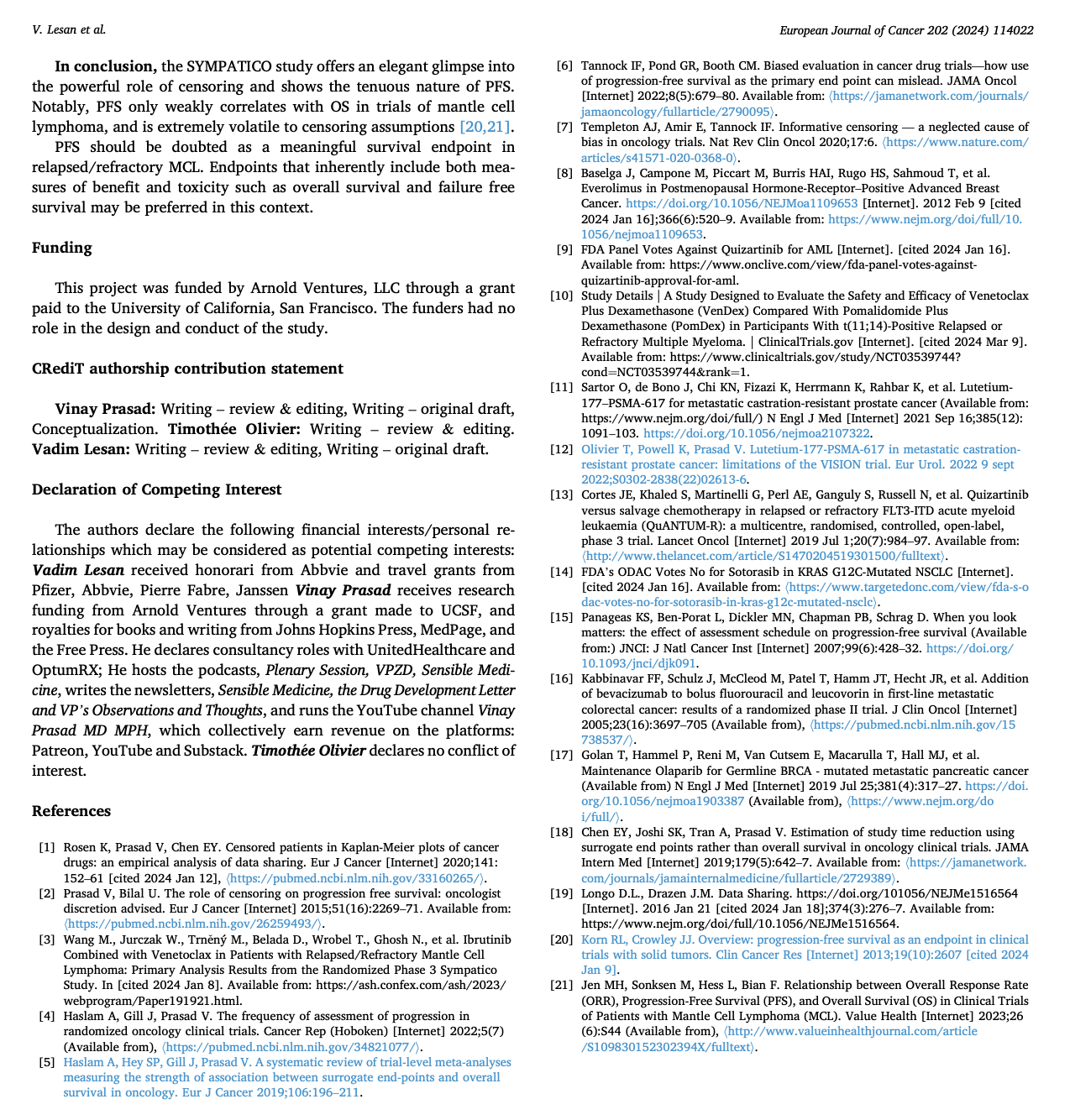 FDA's censoring rules doubled the PFS difference, how is this possible?