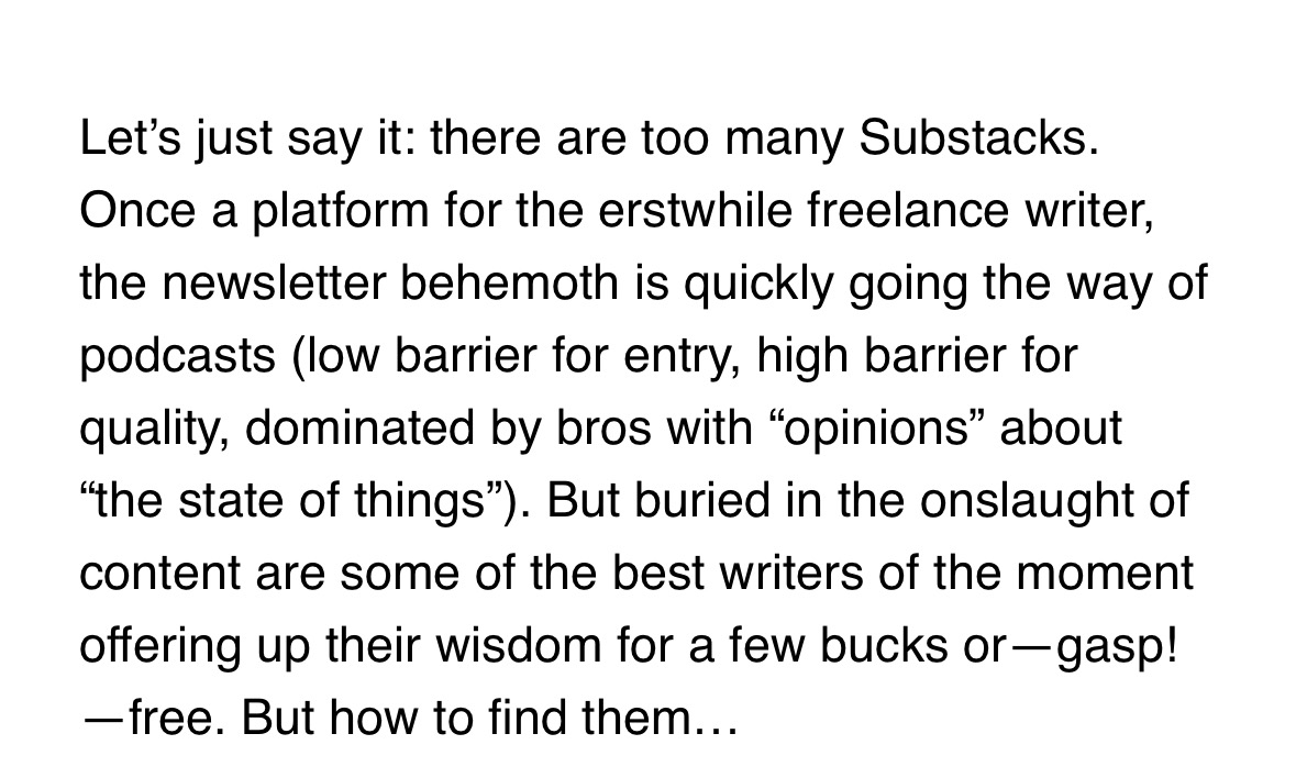 Caleb Caudell on Substack: "“Substack is dominated by bros with opinions on the state of things ...