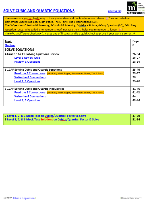Ontario Math by Edison, Gr 12 Advanced Functions