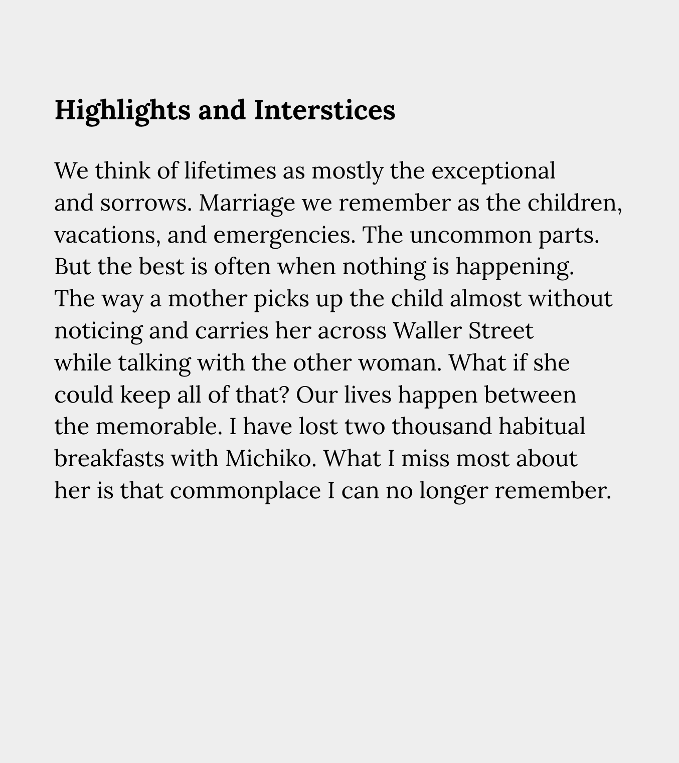 Jack Gilbert & Michiko Nogami - by Bailey Richardson