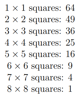 How Many Squares Are on a Chessboard?