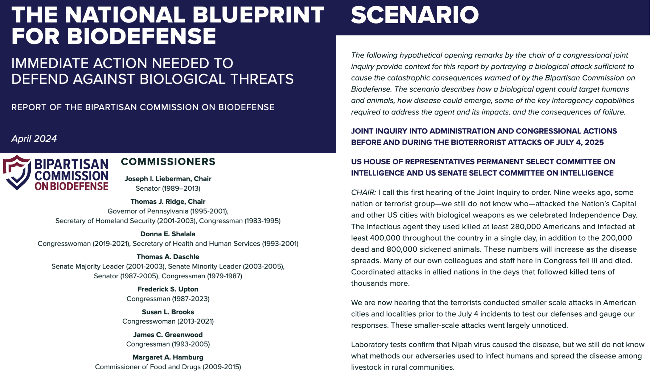 Federal Report Simulates July 4th 2025 Bioterror Attack as the FDA Goes ...