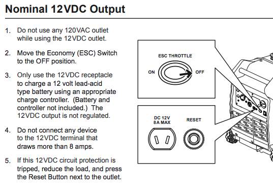 Can the 12-Volt DC outlet on a generator directly charge your RV battery?