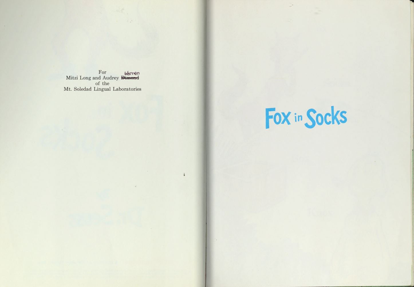 Dr. Seuss - Fox In Socks - Analysis - Sapioplex’s Substack
