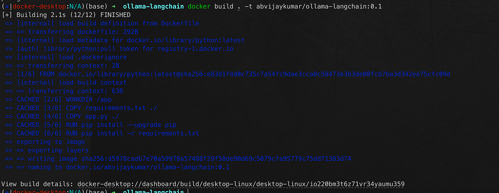 Ollama — Build a ChatBot with Langchain, Ollama & Deploy on Docker