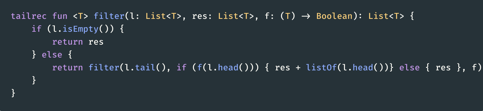 Tail recursion in Kotlin - by Jorge Castillo