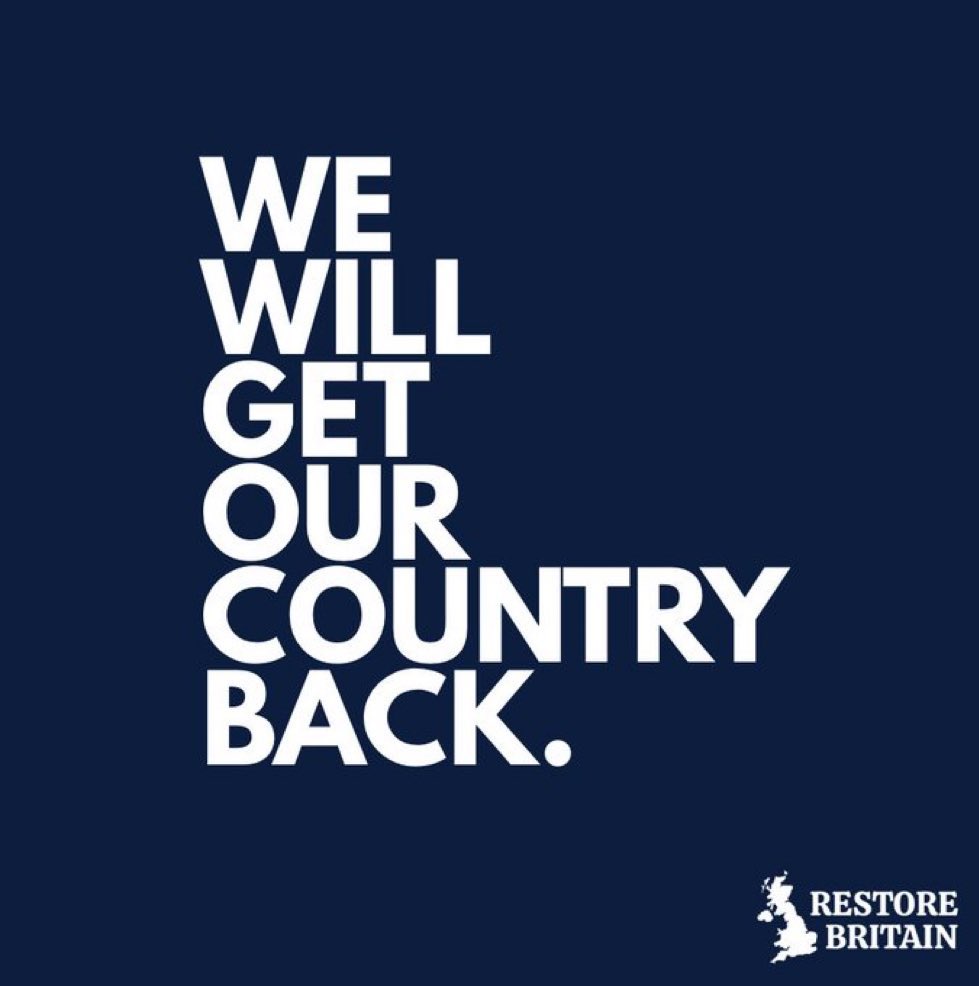 Restore Britain (Updates) (@restorebritain): "Tomorrow, we will ...