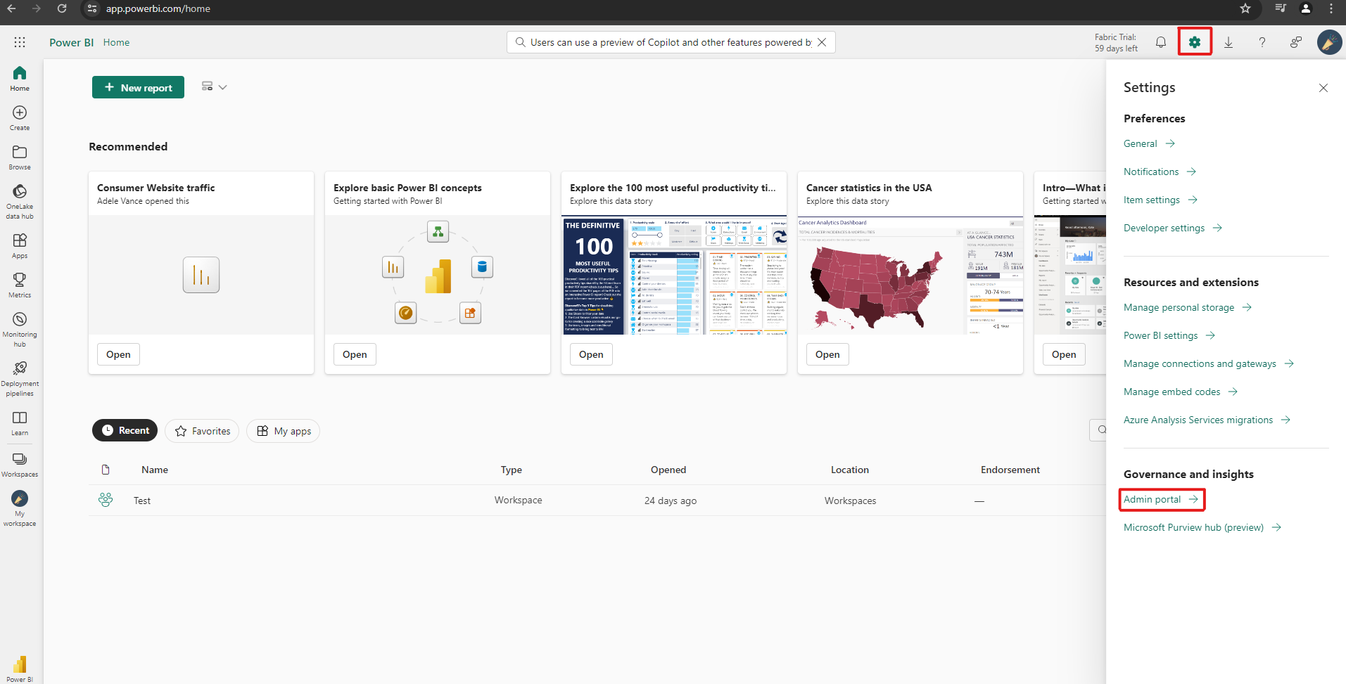 Getting Started with MS Fabric: Enabling and Activating the Trial in ...