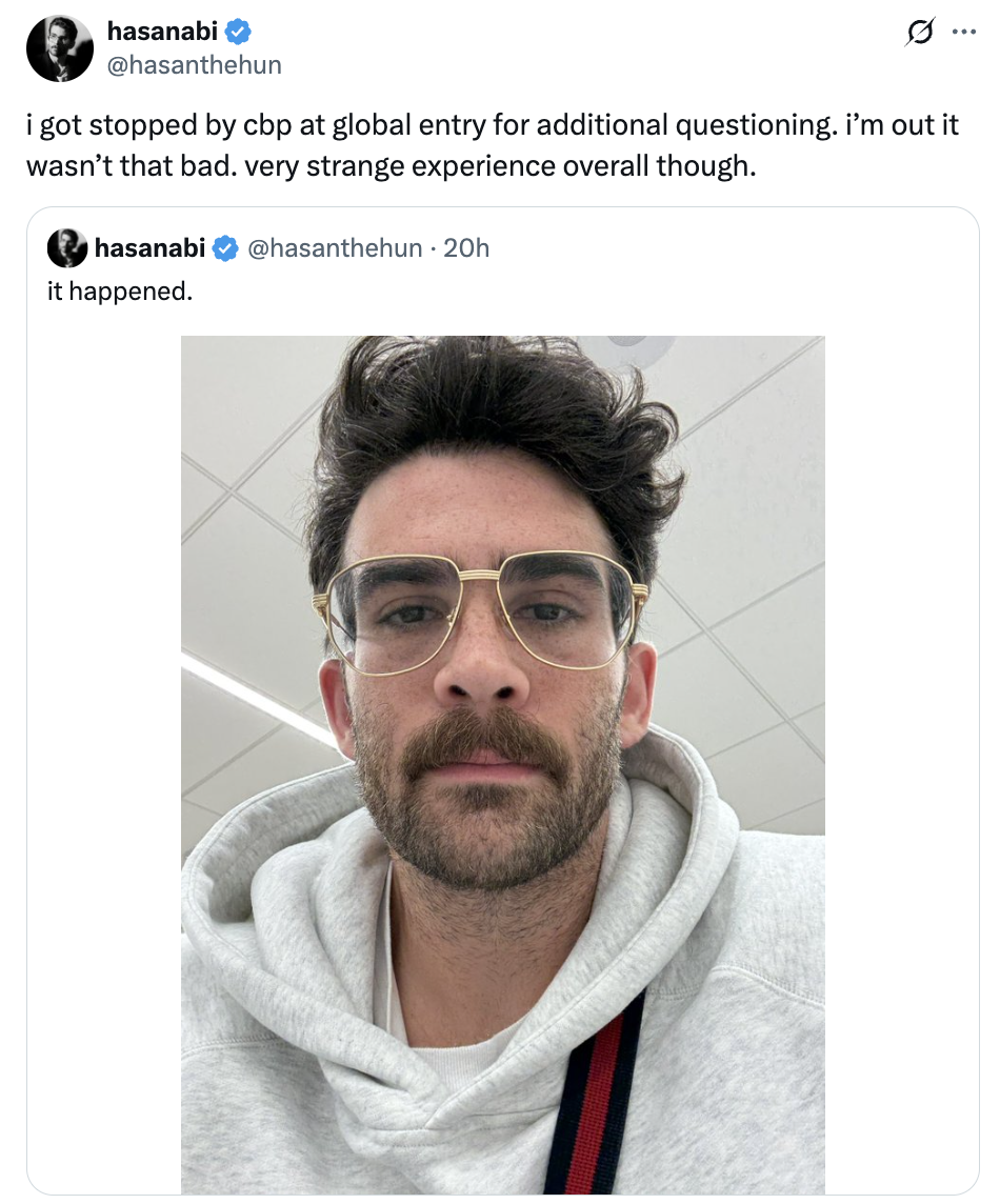 Twitch streamer Hasan Piker detained at the border and questioned about ...