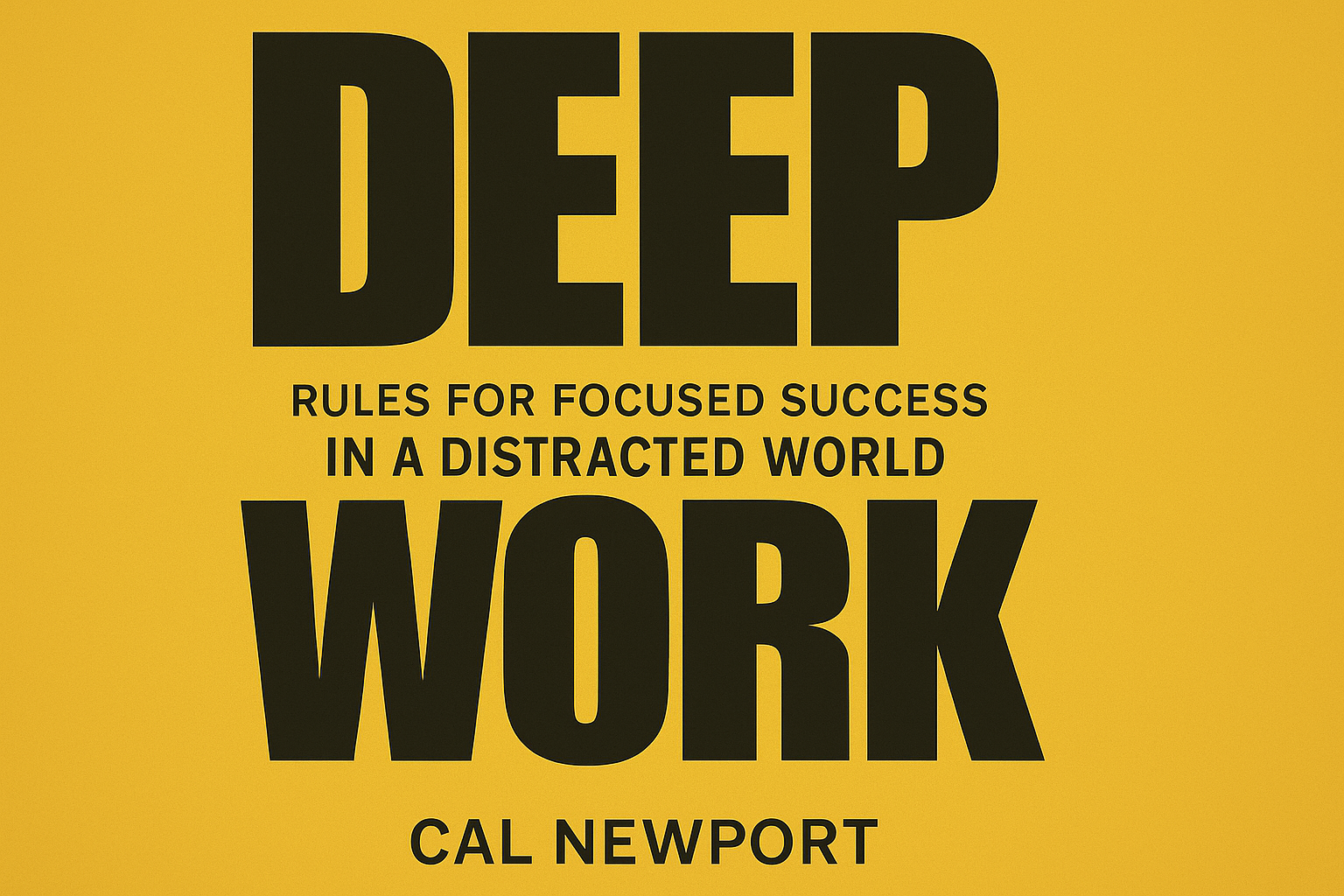 Book Review: Deep Work by Cal Newport - Protocol One