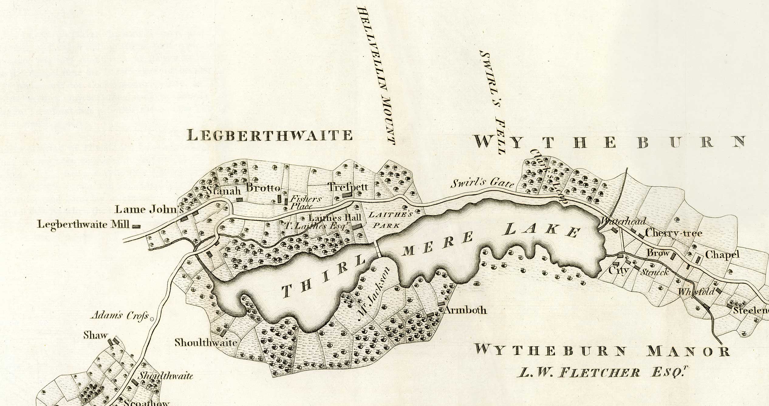 Maps of Cumbria #56: 'Plan of Line of Aqueduct from Thirlmere to ...