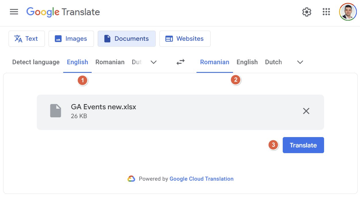 You can use Google Translate to translate entire documents in seconds