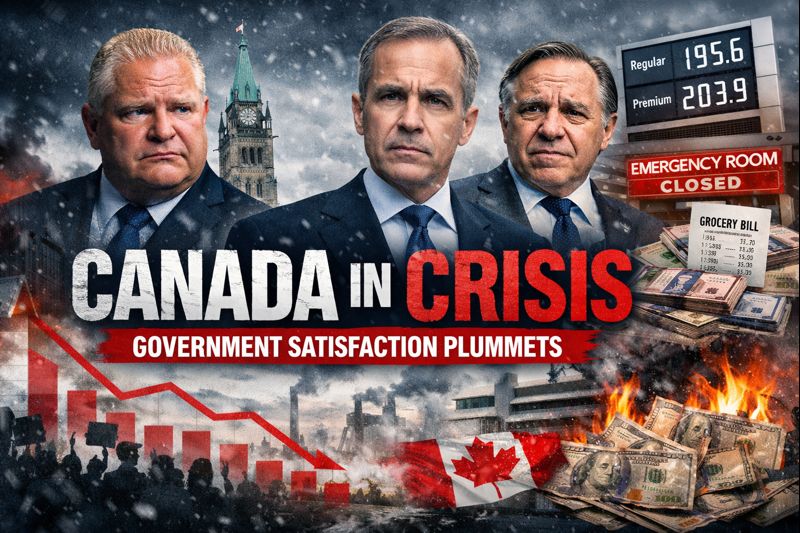 Canada in Crisis: Angus Reid Poll Shows Plummeting Faith in Provincial ...