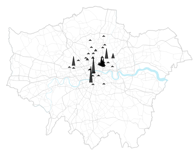Mapped: London's most notorious graffiti writers