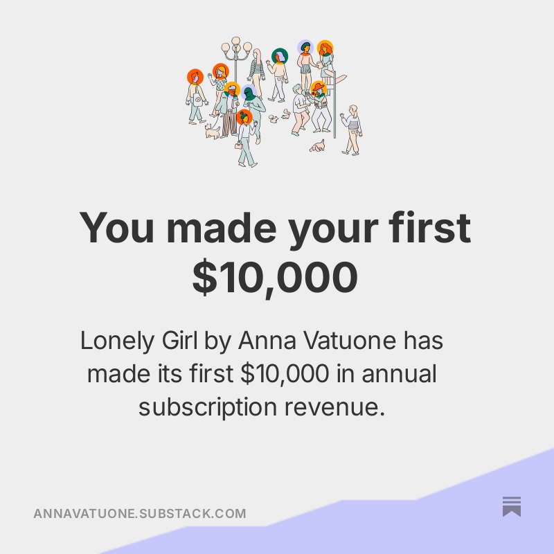 Anna Vatuone on Substack: "Six months ago, my book deal fell through. I had no idea what I was ...