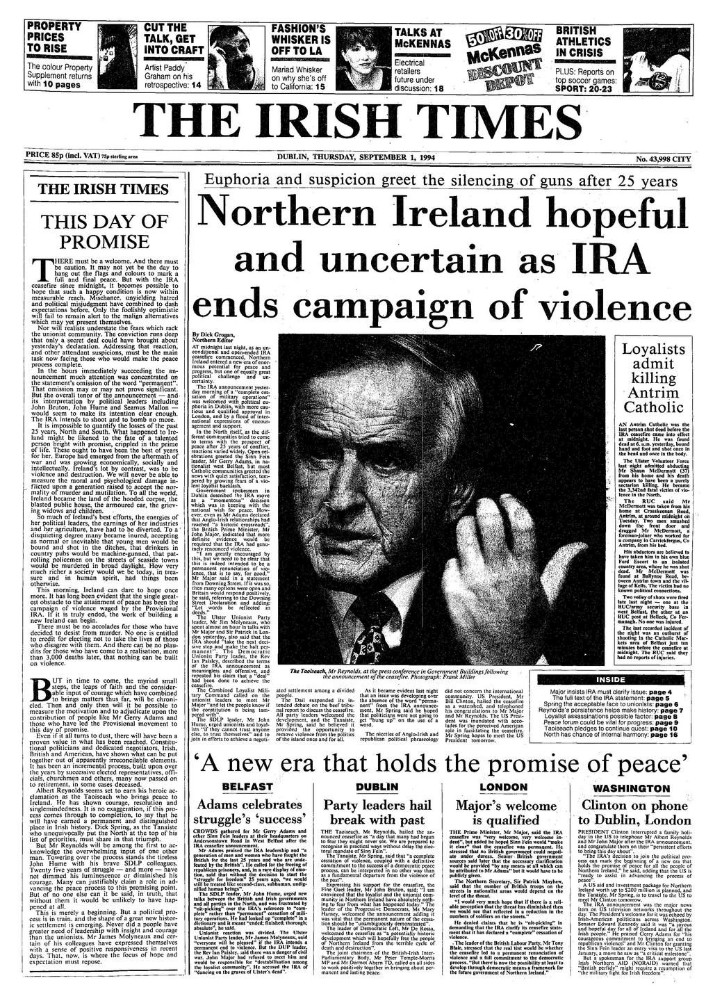 Gerry Adams, the IRA, and the Night that Peace Was Nearly Lost
