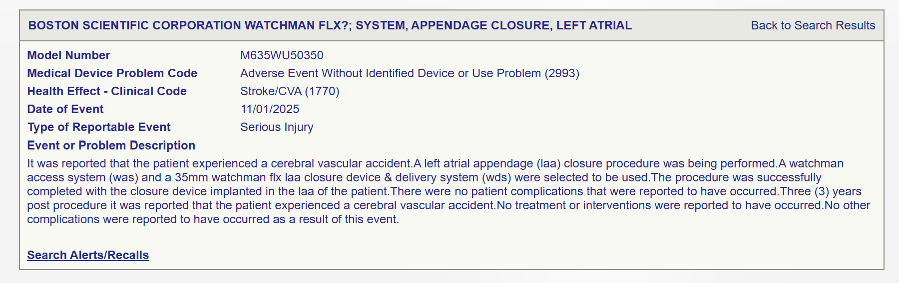 The WATCHMAN™ Device-Left Atrial Appendage Closure (LAAC) Implant