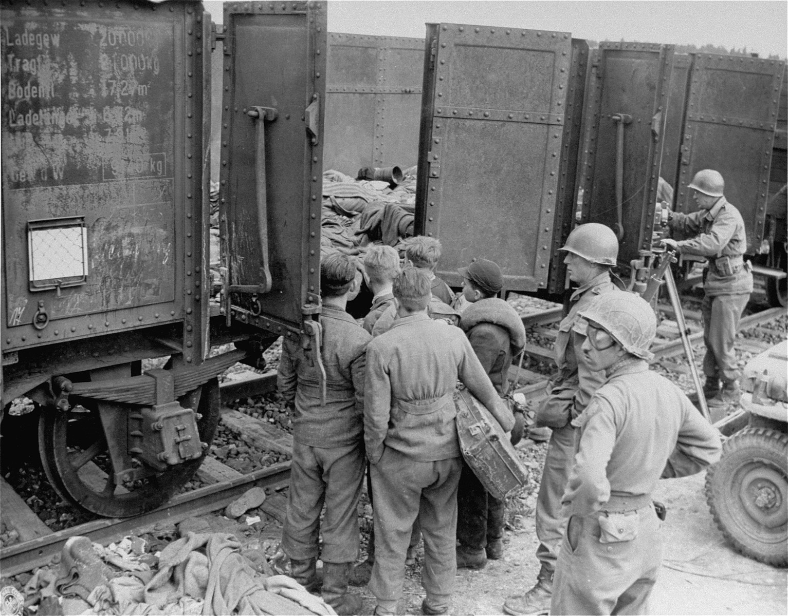 US troops liberate Dachau - by Martin Cherrett