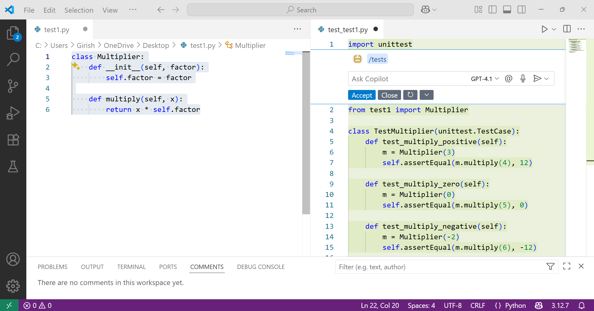 Unleashing GitHub Copilot in Visual Studio Code: A Developer’s AI Assistant for Python and Beyond