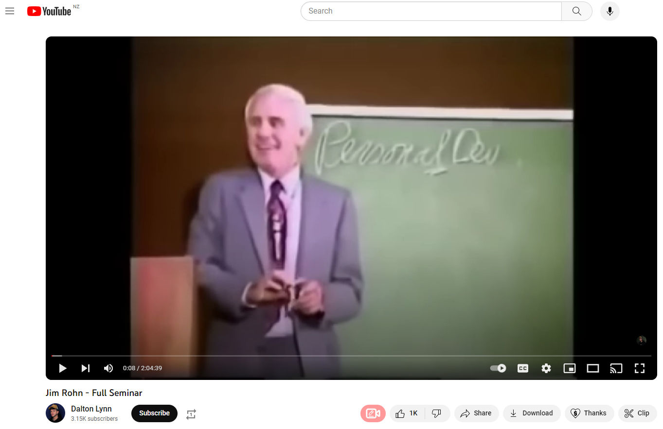 Jim Rohn - Full Seminars - by Julian Davidson