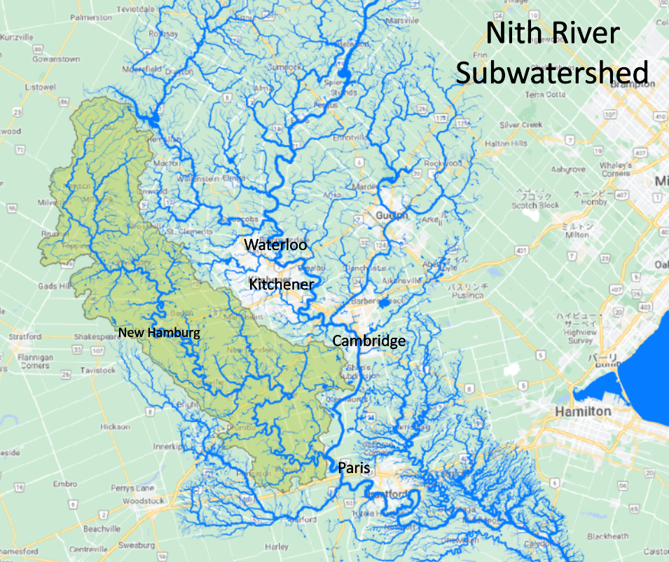 Subwatersheds of the Grand River Basin - by Steve Shikaze