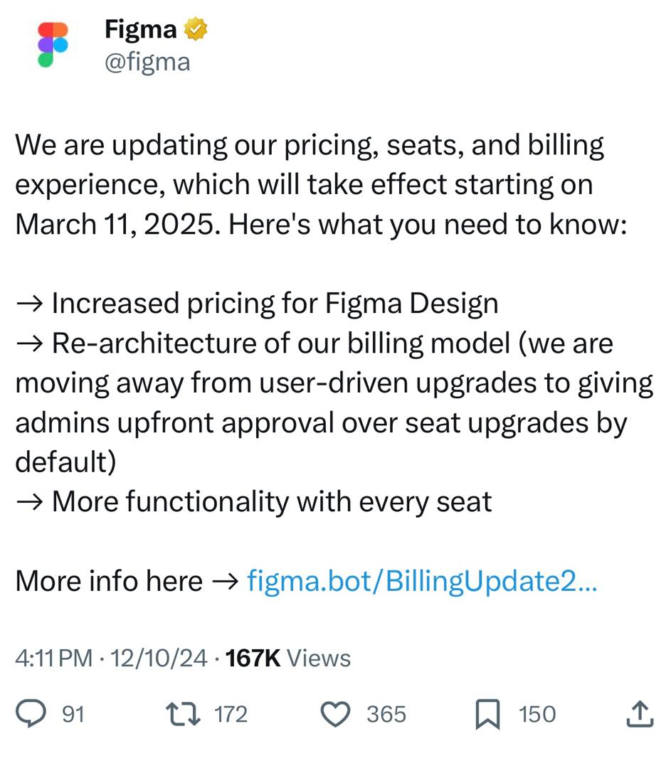 Navigating Figma’s New Pricing Landscape - by olayanjuidris