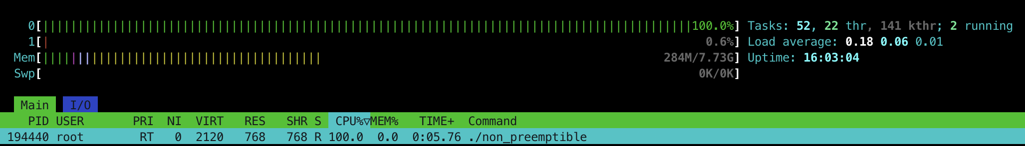 Core Pinning & Avoiding Context-Switches