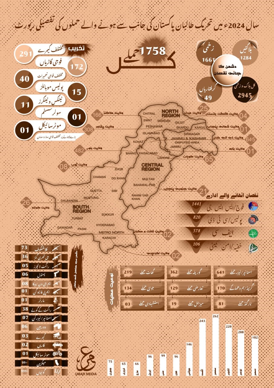 A year of Tehrik-i-Taliban Pakistan (TTP) terrorist attacks