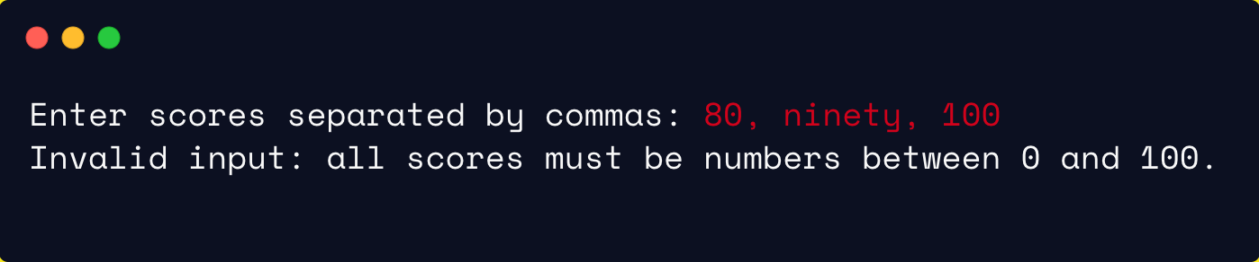 Code a Grade Calculator with Functions in Python
