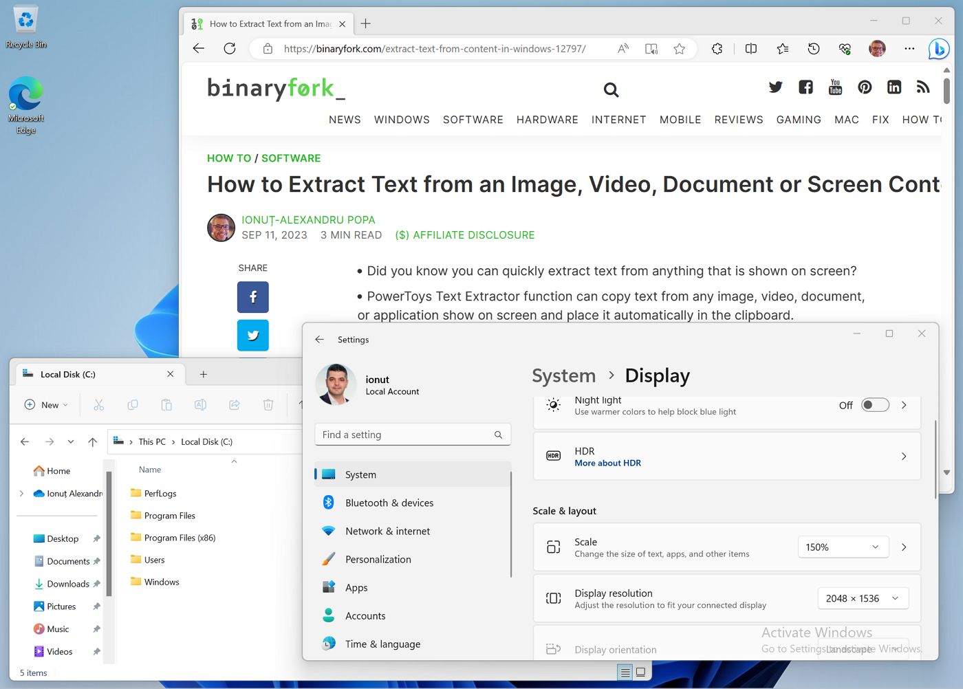 3 easy ways to make text and interface elements bigger in Windows