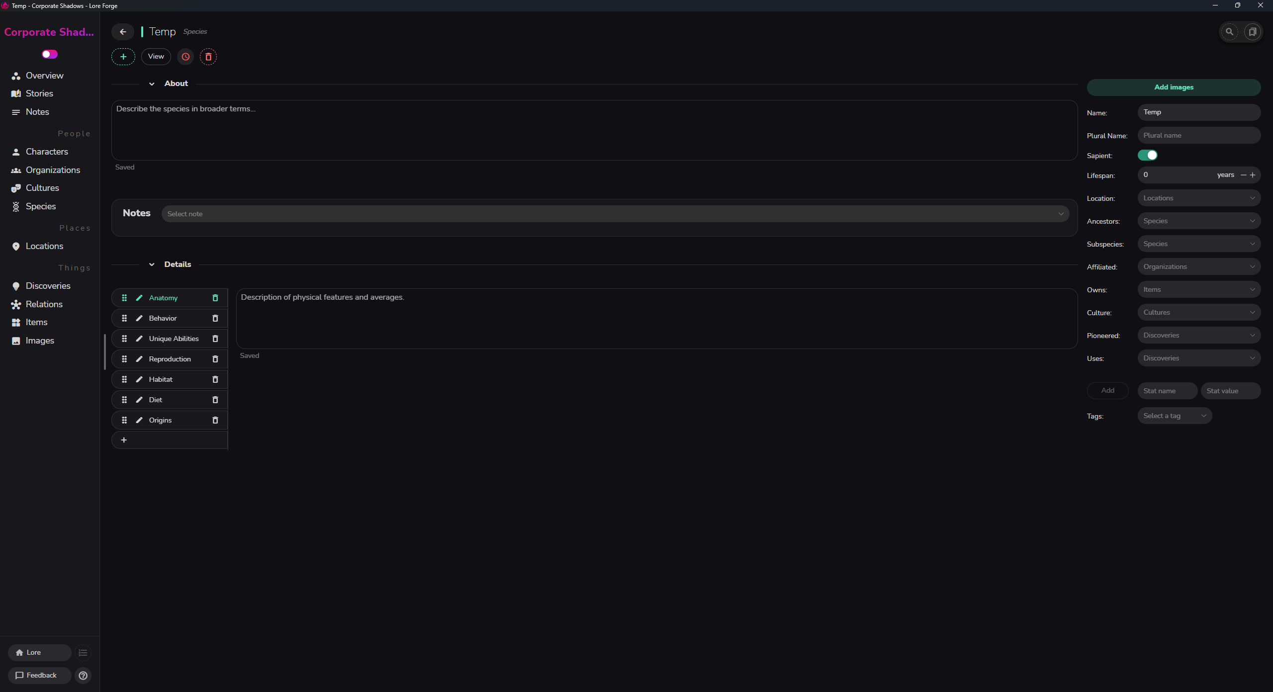 How I Use Lore Forge to Write My Fiction - by J D Lear
