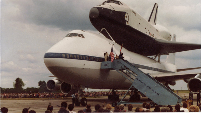 When the Space Shuttle Flew Over London - by Matt Brown