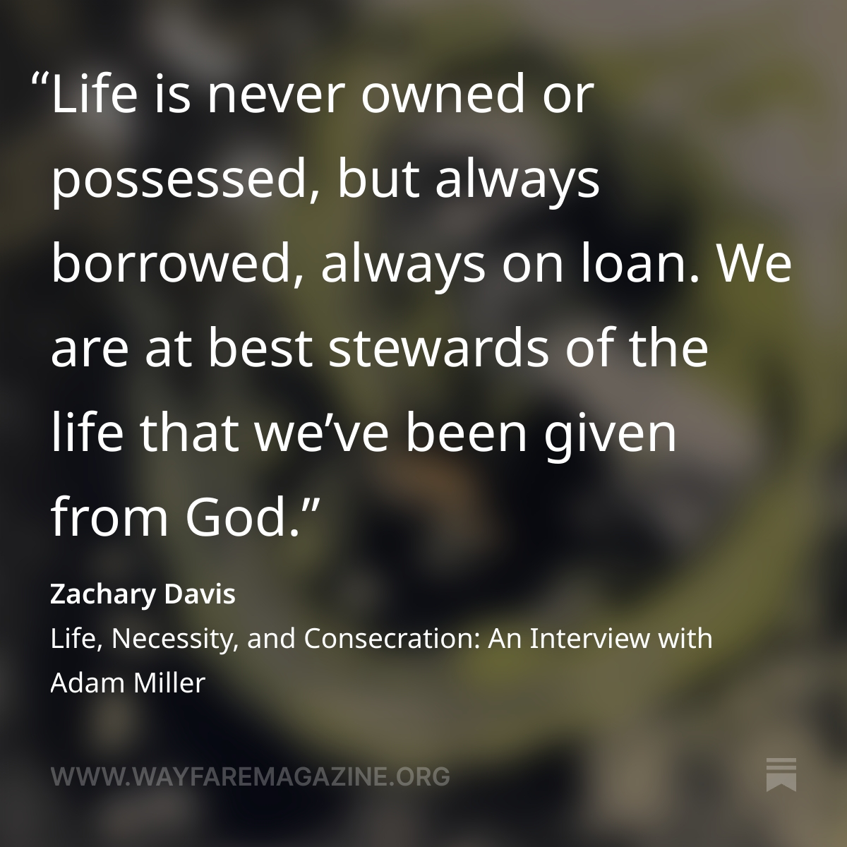 What does it mean to live a consecrated life?