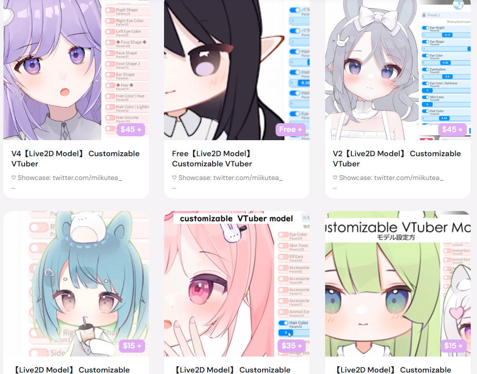 Customizable Vtuber Models - by Umi Majo - Umi’s Substack