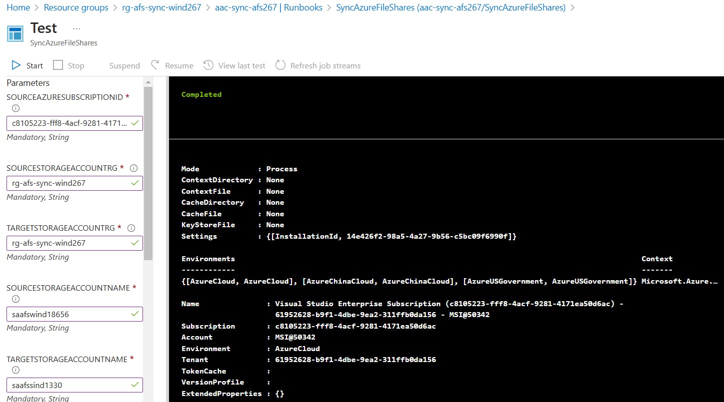 Sync Files Securely Across Azure Regions with PowerShell