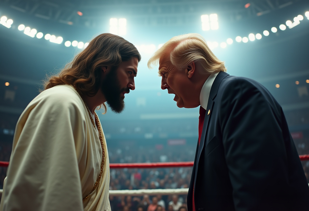 JESUS vs TRUMP - by Shane Almgren - The Trumpland Diary
