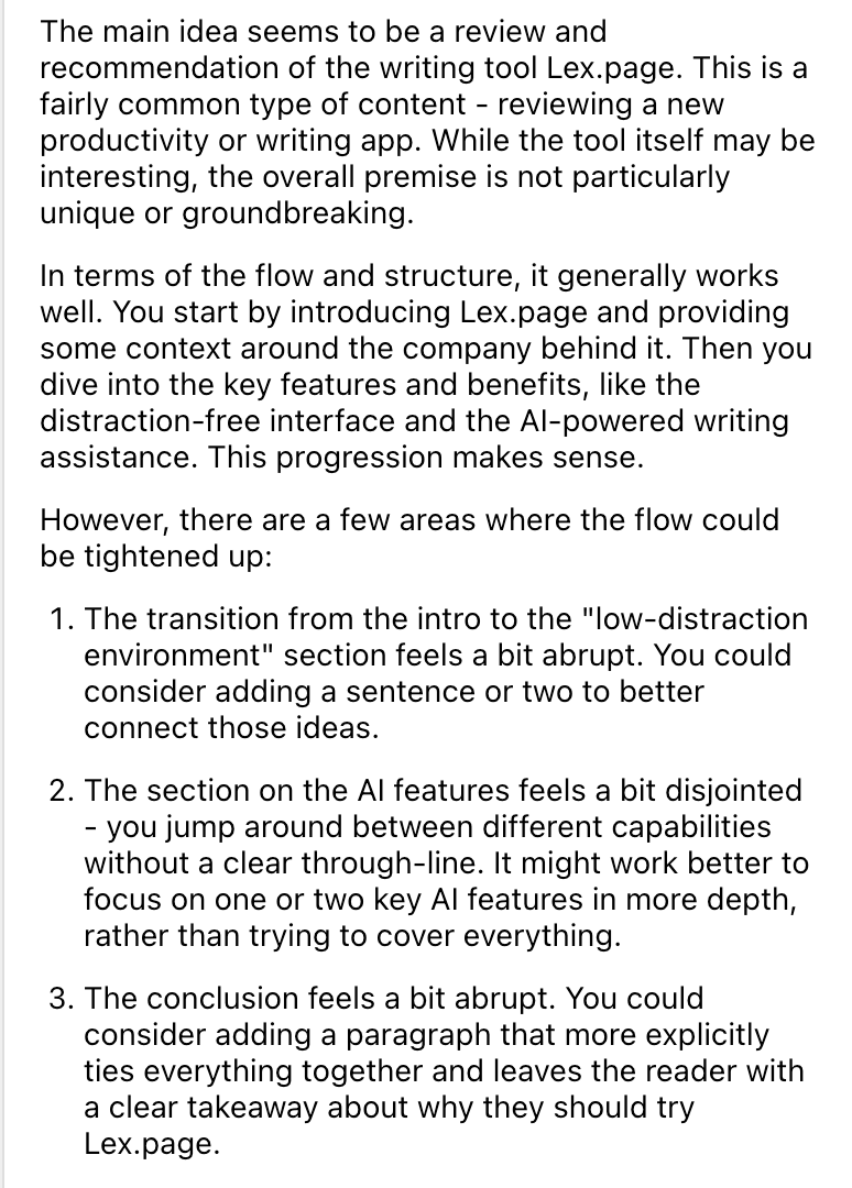 Quick review of Lex.page - by Craig Van Slyke