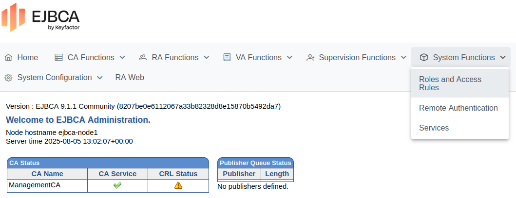 Install EJBCA with Podman/Docker Compose - by Karl William