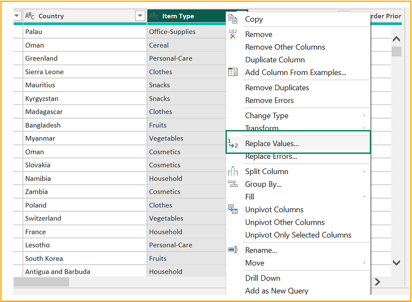 Power Query: Replace Multiple Column Values in Single Step